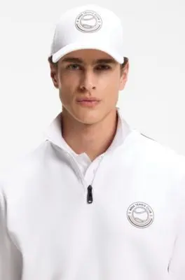 BOSS Cotton Twill Cap With Tennis Artwork