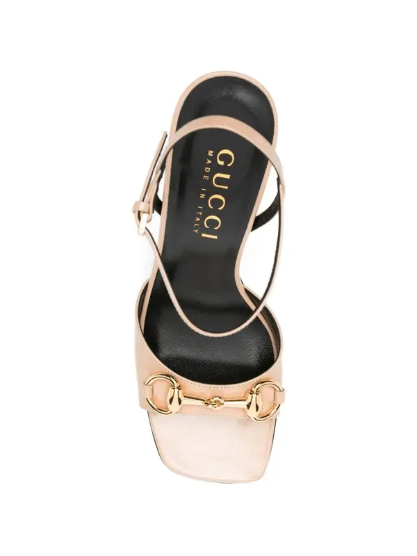 Gucci Horsebit Detail Ankle Strap Sandals