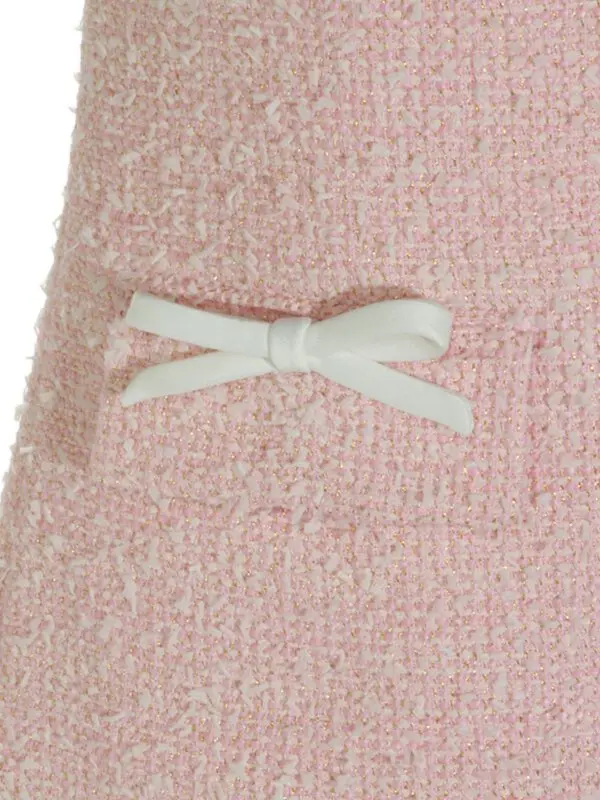 SELF-PORTRAIT Bouclé Mini Dress - Multicolor