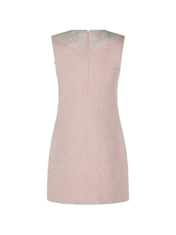 SELF-PORTRAIT Bouclé Mini Dress - Multicolor
