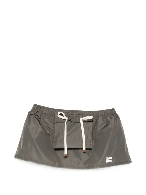 Miu Miu Drawstring Waist Skirt - Multicolor