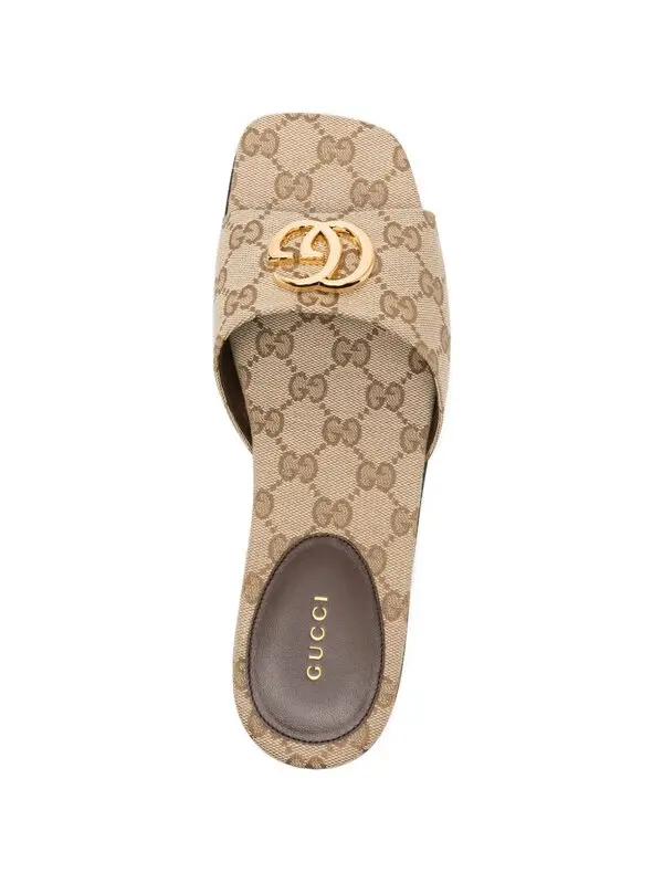 Gucci Gg Marmont Flat Sandals - Multicolor