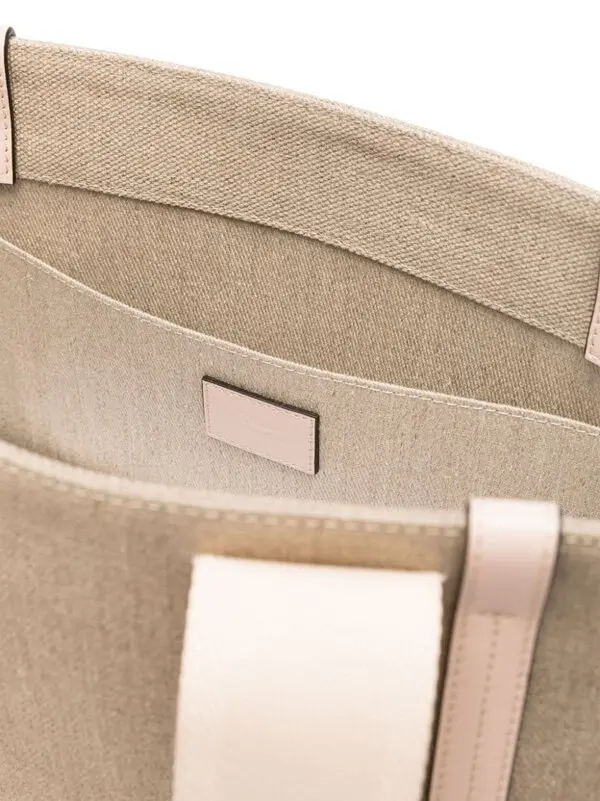 Chloé Woody Medium Linen Tote - Multicolor
