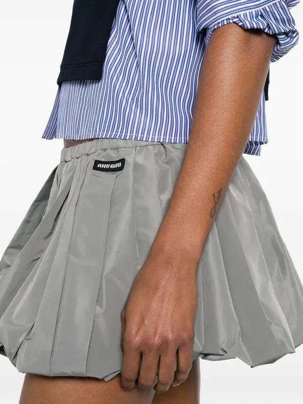 Miu Miu Pleated Puff-ball Skirt - Multicolor