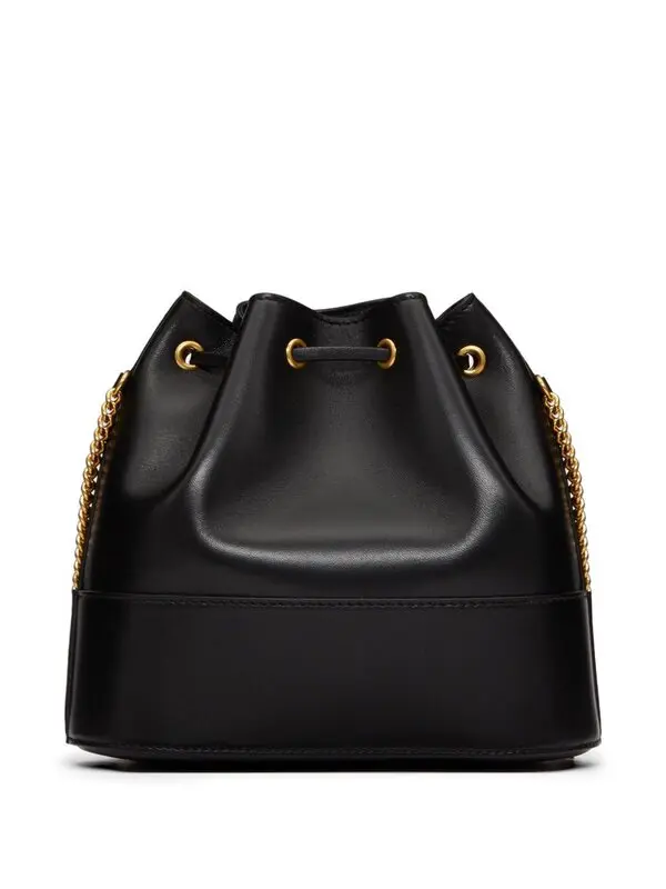 Valentino Garavani Vlogo Signature Leather Mini Bucket Bag