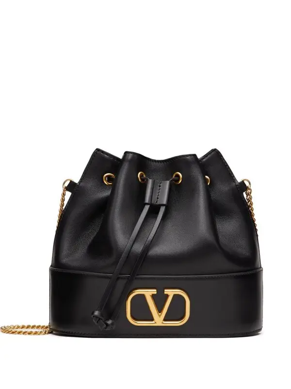 Valentino Garavani Vlogo Signature Leather Mini Bucket Bag - Multicolor