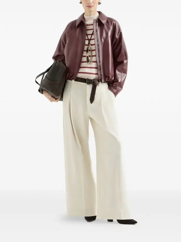 Brunello Cucinelli Striped Wool And Cashmere Sweater