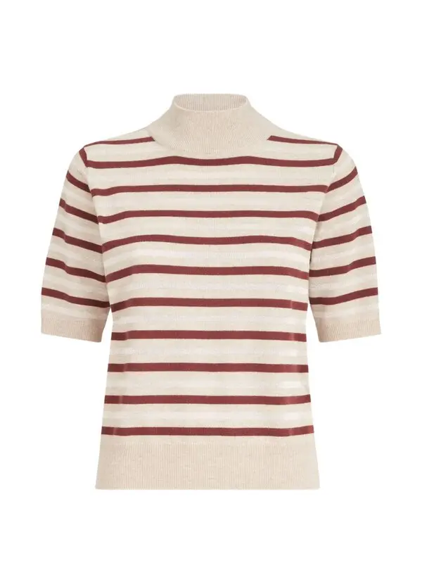 Brunello Cucinelli Striped Wool And Cashmere Sweater
