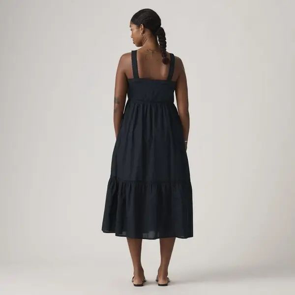 LEVI'S Mimi Midi Dress With Bra-friendly Straps And Tiered Design