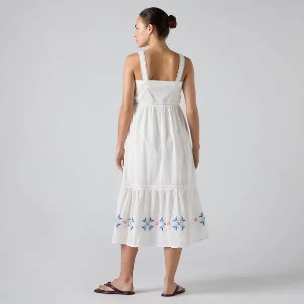 LEVI'S Mimi Midi Dress With Embroidered Hem