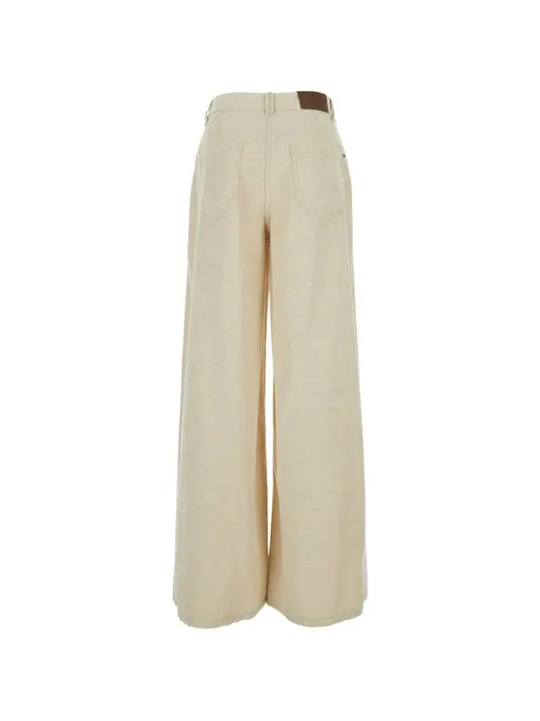 Brunello Cucinelli Velvet Flared-leg Trousers - Multicolor