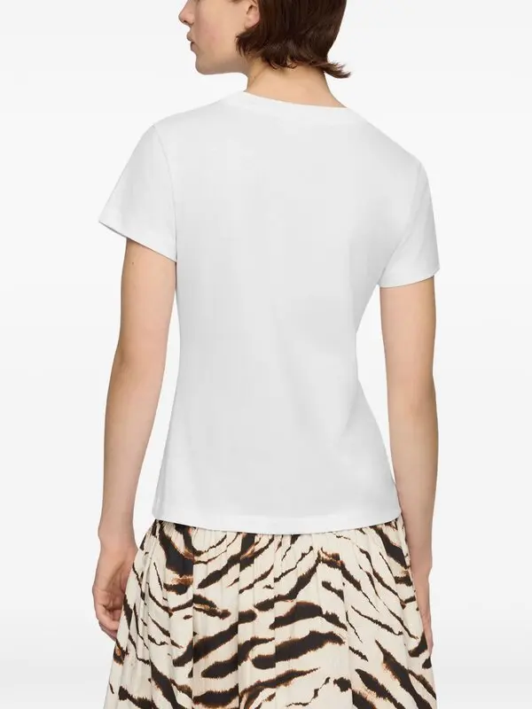 GANNI Graphic Print Cotton T-shirt - Multicolor