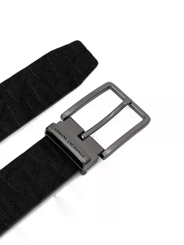 Armani Exchange Embossed Logo Belt