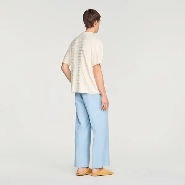 Sandro Terry Knit Shirt - Ecru