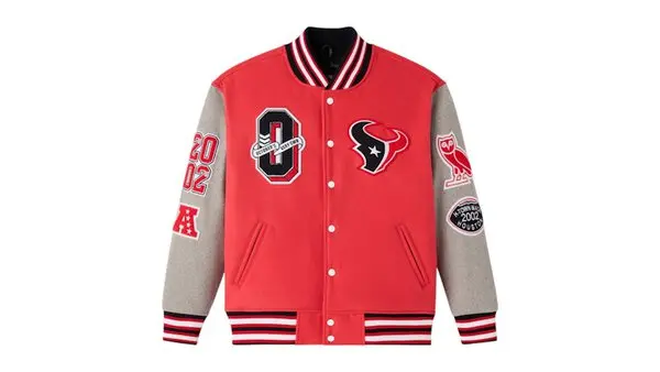 OVO X Nfl Houston Texans Varsity Jacket - Red
