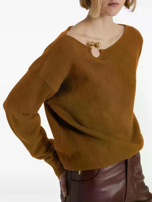 Alberta Ferretti Appliqué Knitted Sweater