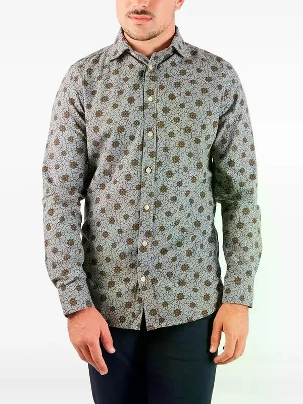 KOIKE BARCELONA Floral-print Long-sleeve Shirt