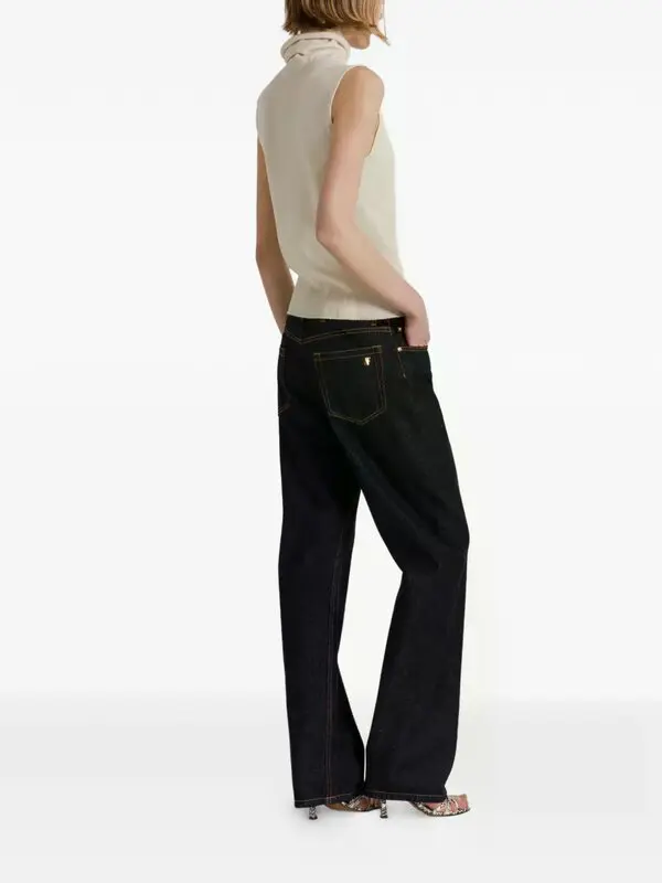 Alberta Ferretti Roll Neck Sleeveless Top