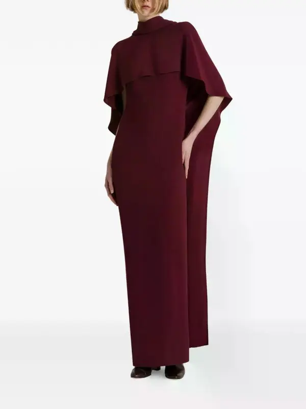 Alberta Ferretti High-neck Sleeveless Maxi Dress