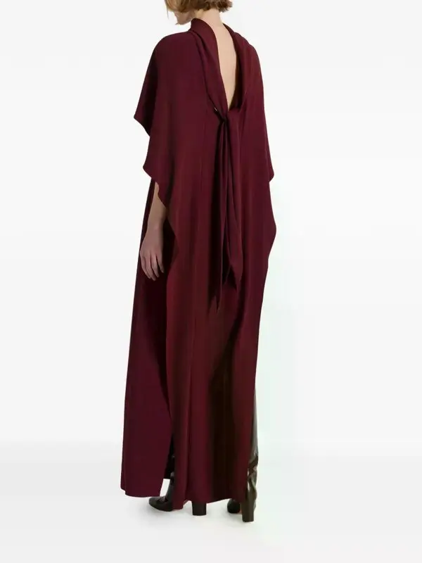 Alberta Ferretti High-neck Sleeveless Maxi Dress