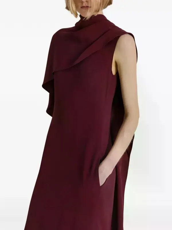 Alberta Ferretti High-neck Sleeveless Maxi Dress