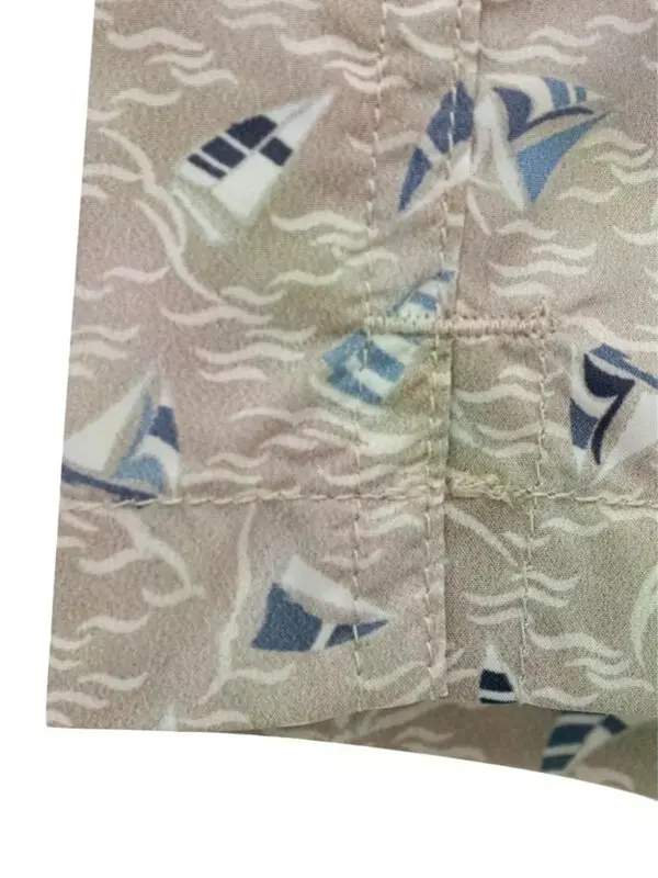 Canali Sailboat-print Swim Trunks