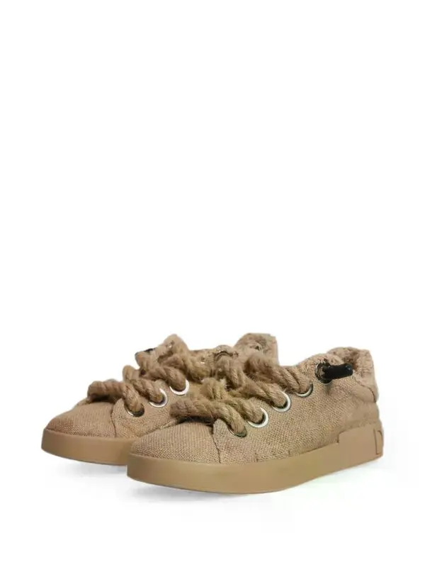 Dolce & Gabbana Frayed Rope-lace Sneakers