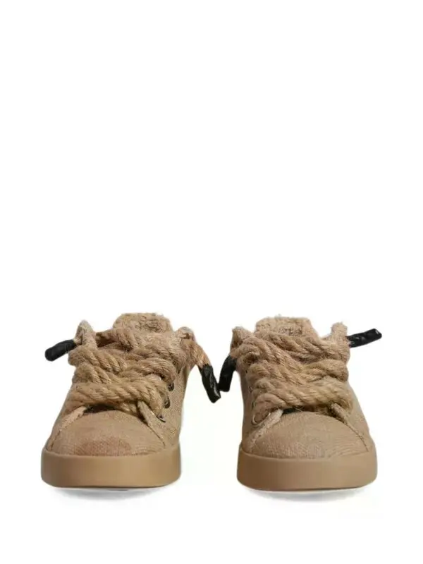 Dolce & Gabbana Frayed Rope-lace Sneakers