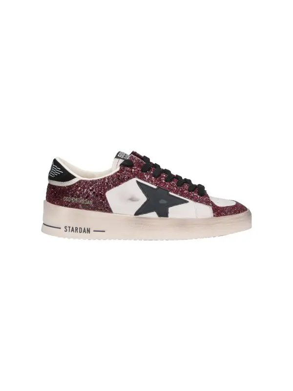 GOLDEN GOOSE Stardan Leather Sneakers - Red