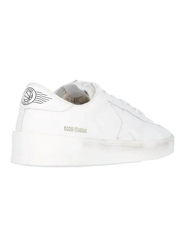 GOLDEN GOOSE Stardan Leather Sneakers - White