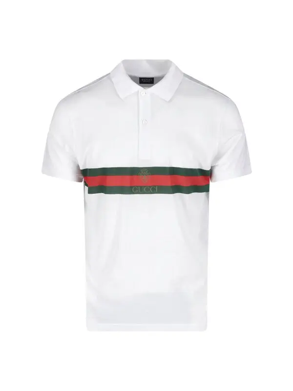 Gucci Cotton Polo "web - White