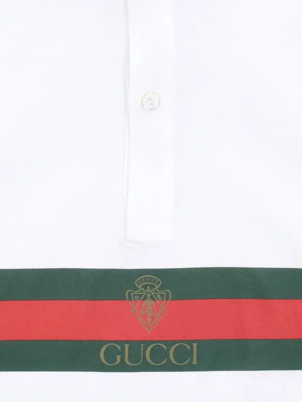 Gucci Cotton Polo "web - White