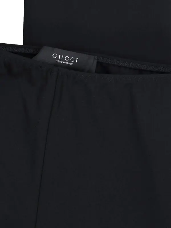 Gucci Jersey Crepe Flared Pants - Black