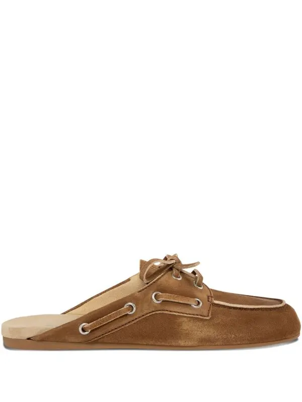 Miu Miu Suede Leather Slipper - Multicolor