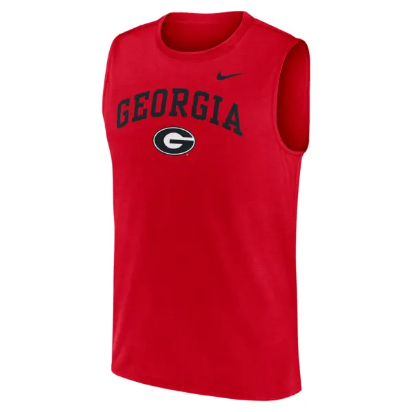 Nike Georgia Primetime Arch Legend Dri-fit Muscle Tank Top - Red