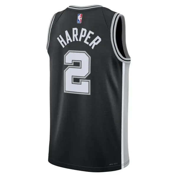 Nike Dylan Harper San Antonio Spurs Icon Edition 2022/23 Dri-fit Nba Swingman Jersey
