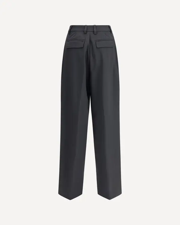 THE LATEST Pleated Tailored Trousers - Black