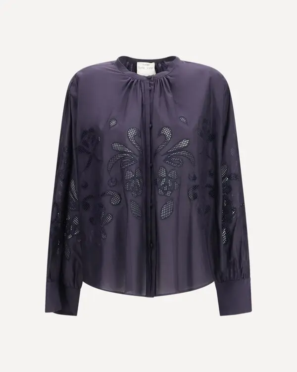 FORTE_FORTE Embroidered Cotton Shirt