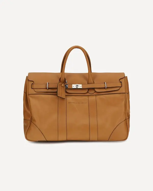 Brunello Cucinelli Leather Travel Bag