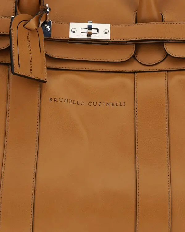 Brunello Cucinelli Leather Travel Bag