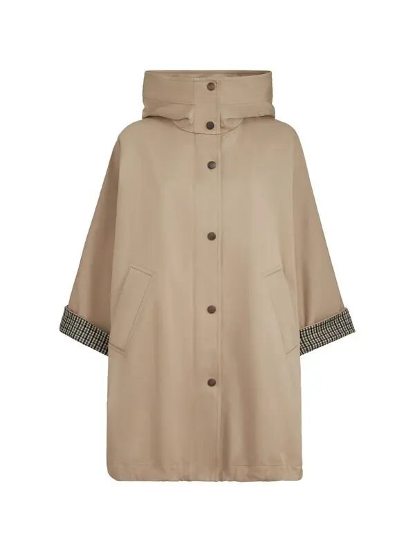 Brunello Cucinelli Cotton And Linen Blend Parka Coat - Multicolor