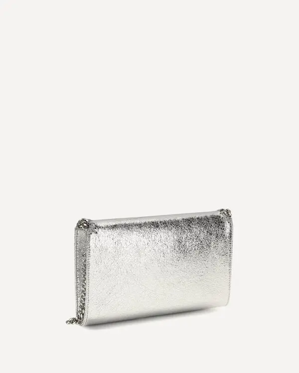 Stella McCartney Falabella Metallic Shoulder Bag - Silver