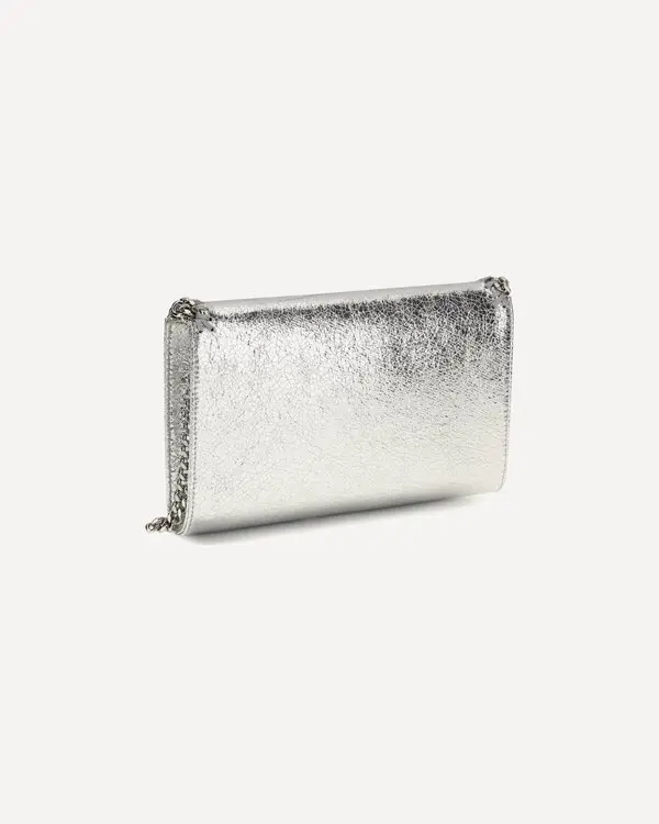Stella McCartney Falabella Metallic Shoulder Bag - Silver