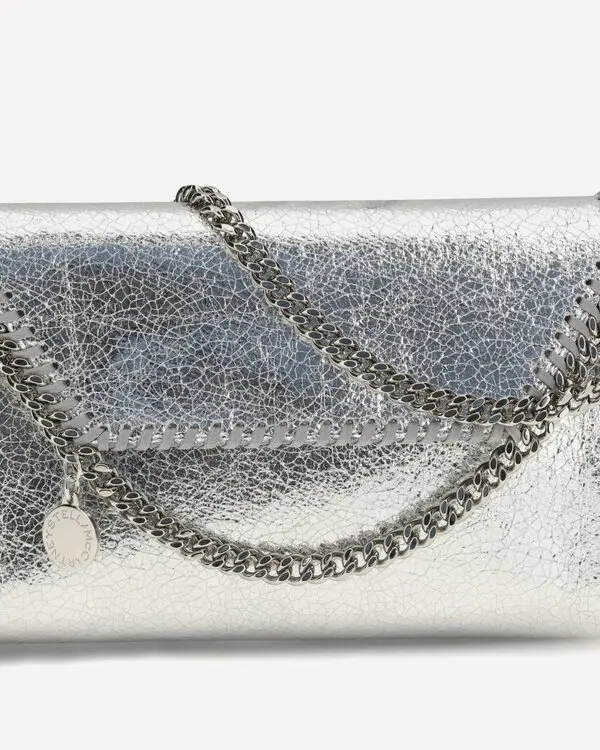 Stella McCartney Falabella Metallic Shoulder Bag - Silver