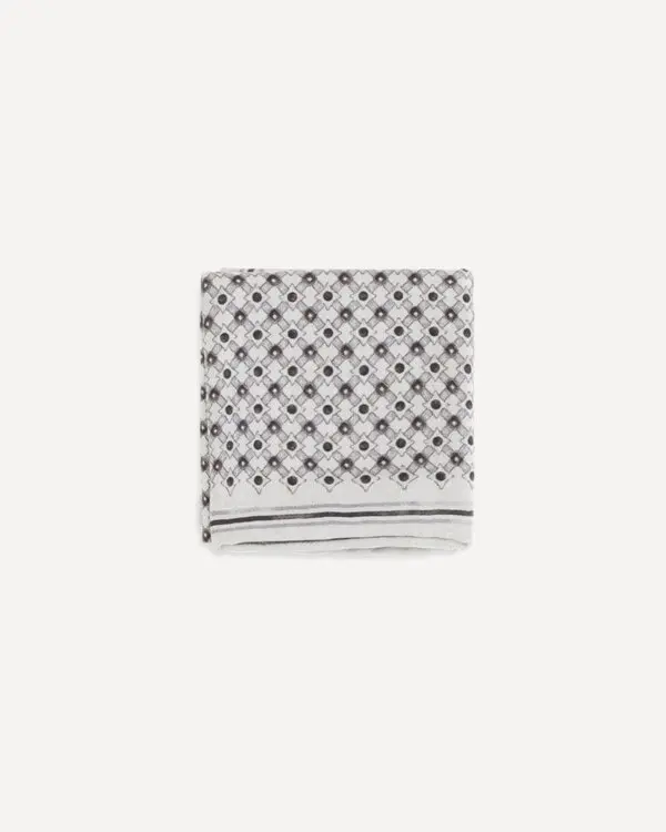 Brunello Cucinelli Silk Pochette With Geometric Pattern