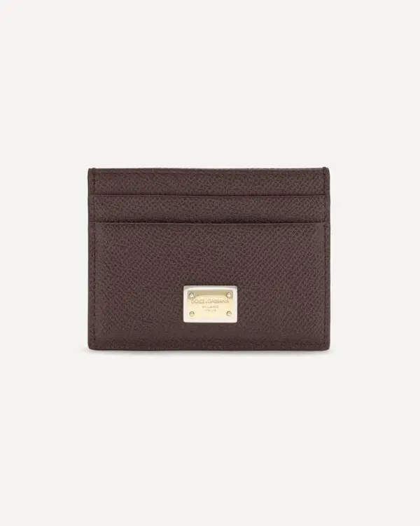 Dolce & Gabbana Leather Cardholder - Brown
