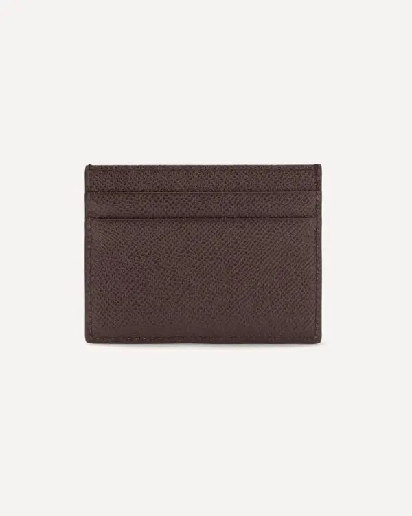 Dolce & Gabbana Leather Cardholder - Brown