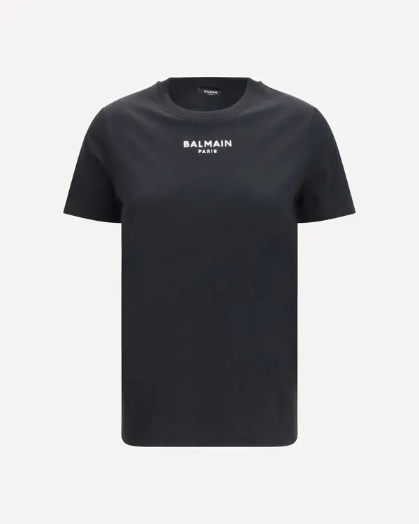 Balmain Cotton Logo T-shirt - Black
