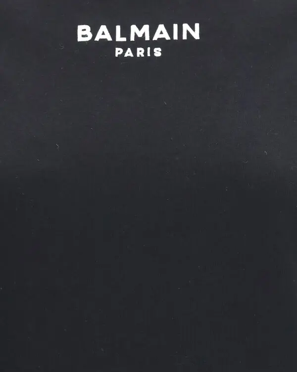 Balmain Cotton Logo T-shirt - Black