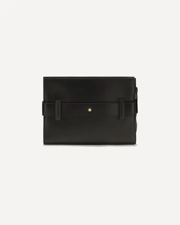 Balmain Anthem Leather Clutch